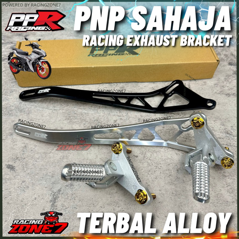 PPR RACING EXHAUST BRACKET RACING ADJUST LC135 Y15ZR Y16/ Ekzos Bracket ...