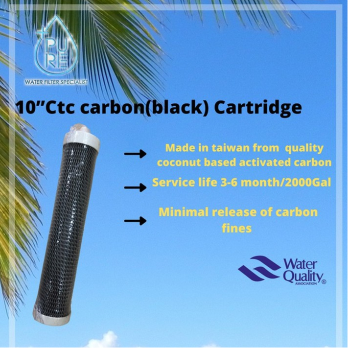 WATER FILTER 10" CTC CARBON BLOCK FILTER CARTRIDGE ( HIGH QUALITY ...