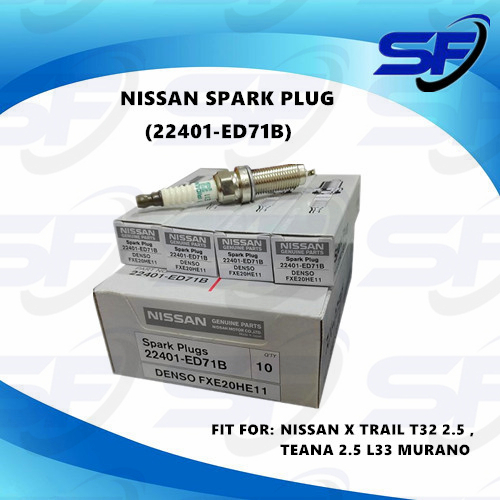 NISSAN X TRAIL T32 2.5 TEANA 2.5 L33 MURANO SPARK PLUG 22401-ED71B ...