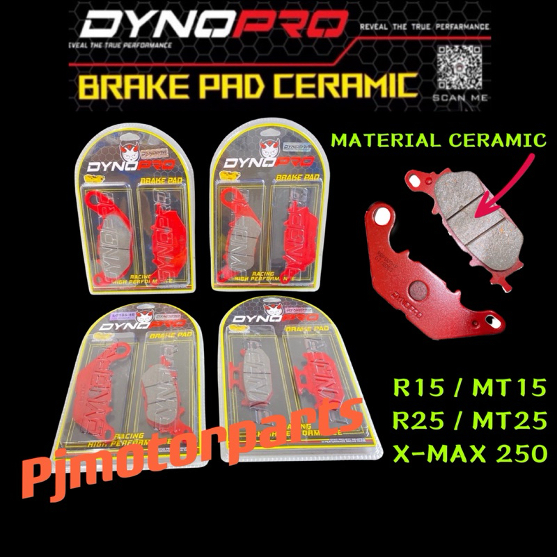 R15 / MT15 / R25 / MT25 / XMAX250 / X-MAX 250 DYNOPRO CERAMIC FRONT ...