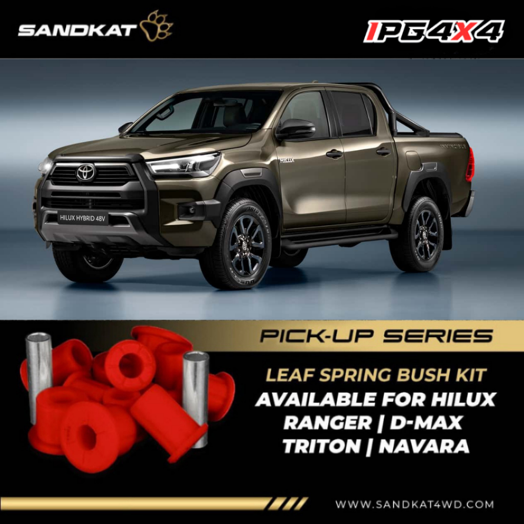 SANDKAT Polyurethane Leaf Spring Bush Kit Toyota Hilux Vigo Hilux Revo ...