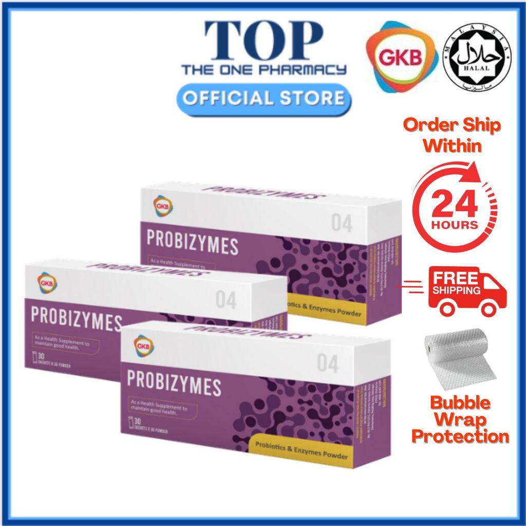 [1 BOX] GKB Probizymes(Probiotic & Enzymes Powder) 30s | Shopee Malaysia
