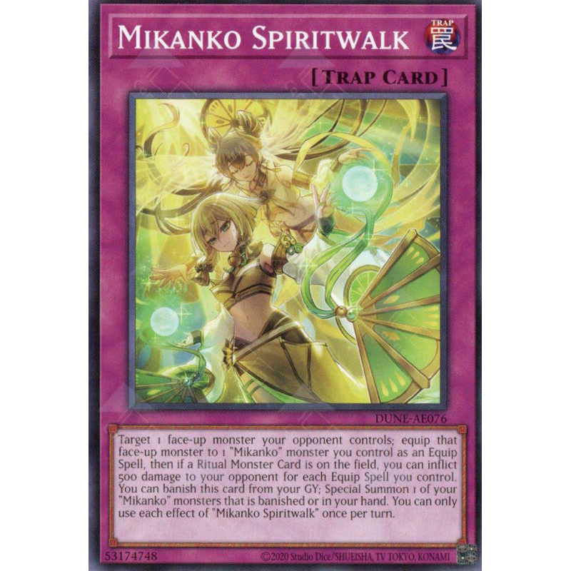 Yugioh DUNE-AE076 Mikanko Spiritwalk (N) | Shopee Malaysia