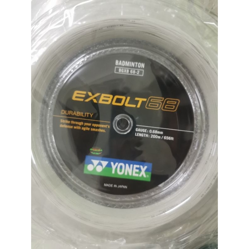 100% Original Exbolt 68 Yonex Rolls String 200 Meter | Shopee Malaysia