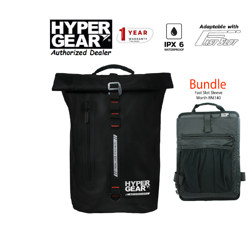 Hypergear Dry Pac Aero 25L Bundle With Fast Slot Waterproof Durable ...