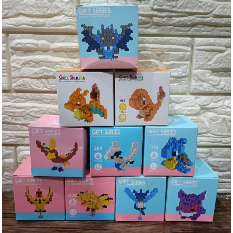 LNO Pokemon Building Blocks With Instructions Mini Bricks Children ...