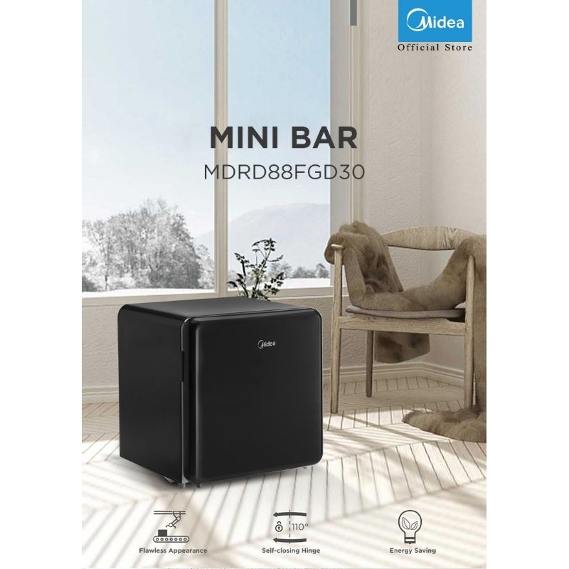 Midea Mini Bar 60L MD-RD88FGD30 | Shopee Malaysia
