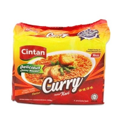 CINTAN Mi Segera Instant Noodles Perisa Kari/ Curry Flavour (75g x 5's ...