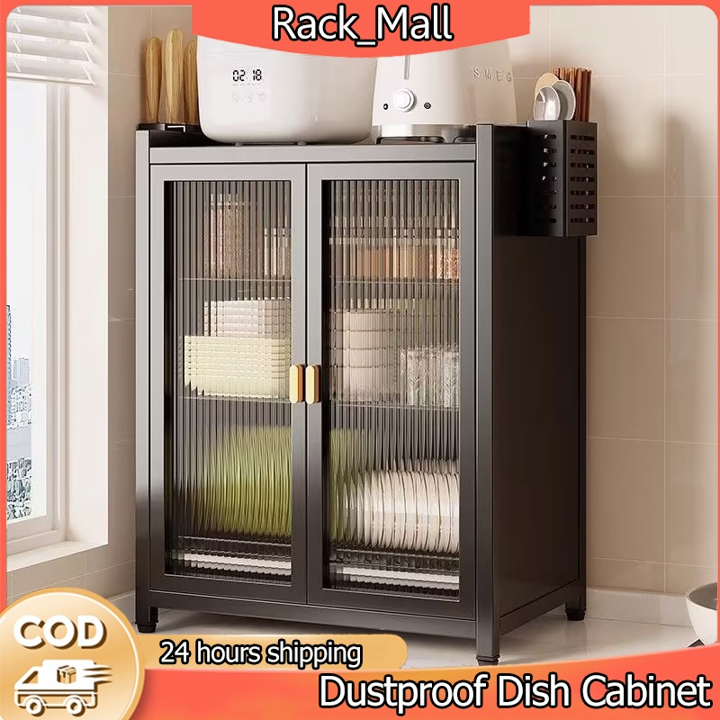 Rak Pinggan Mangkuk Bertutup Dustproof Dish Rack Stainless Steel Dish ...