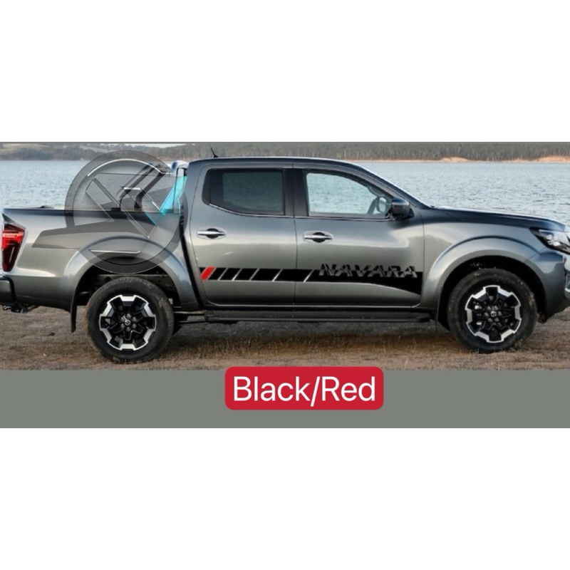 (Ready Stock) S1322# Nissan Navara Car Body Stripe Vinyl Decal Sticker ...