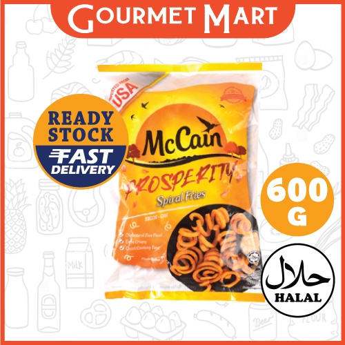 MCCAIN CURLY FRIES 600G ( FOR KLANG VALLEY AREA ONLY ) | Shopee Malaysia