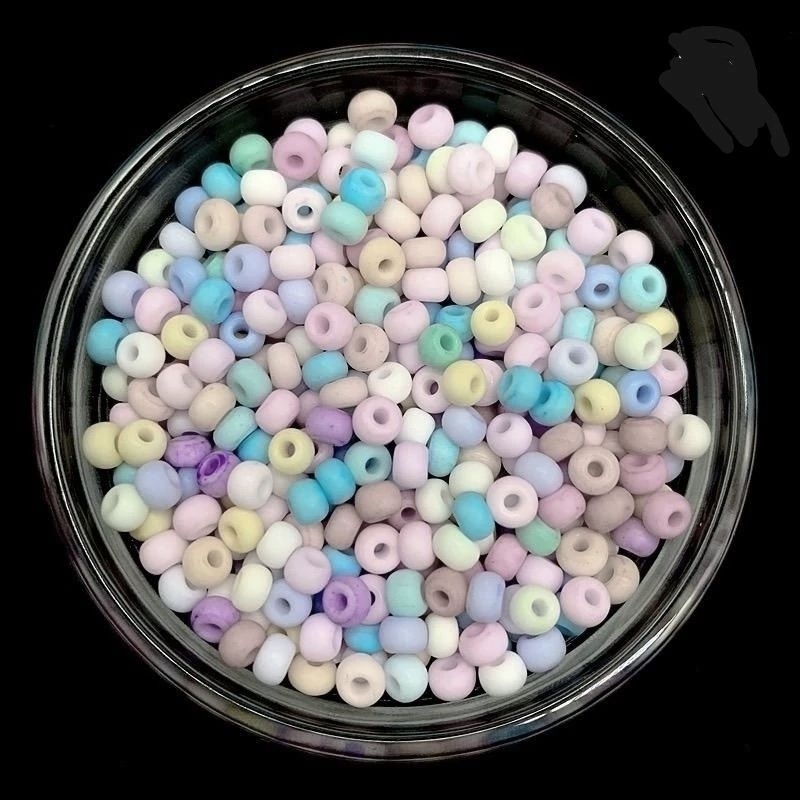 (Ready Stock) 190pcs 4mm Mix Mixed Color Beads Czech Candy Pastel Seed ...
