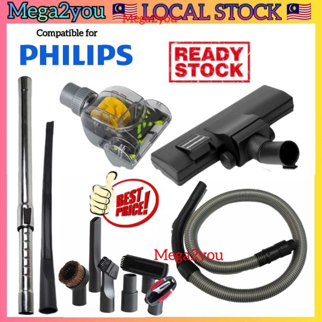 🇲🇾Replacement for Philips Vacuum Cleaner Hose Extension Tube Brush Head ...