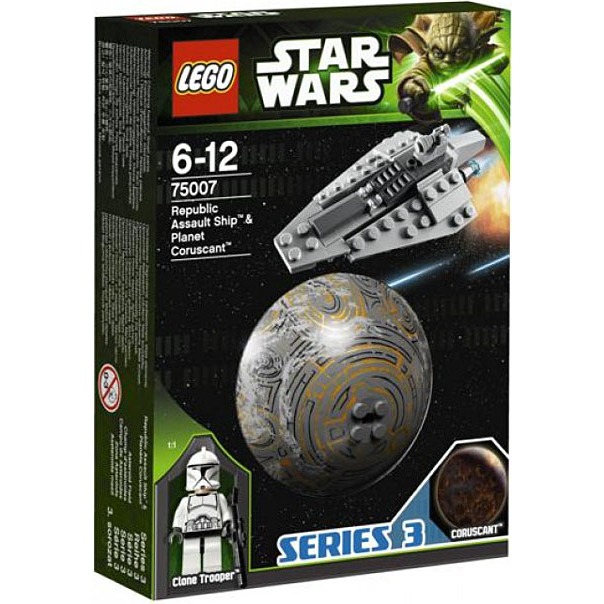 LEGO Star Wars 75007 - Republic Assault Ship & Planet Coruscant ...