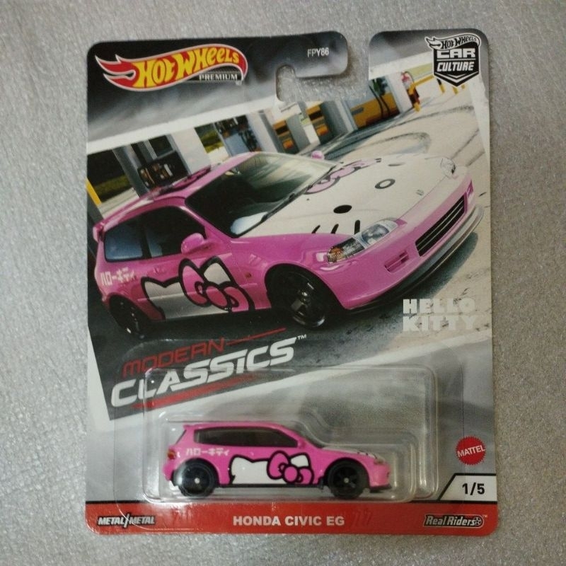 Hot Wheels Premium Honda Civic EG Hello Kitty Subaru Nissan Silvia VW ...