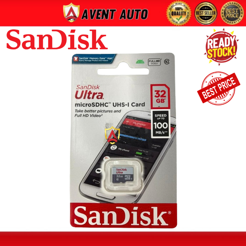 SanDisk Memory Card Ultra A1 MicroSD Memory Card | Shopee Malaysia
