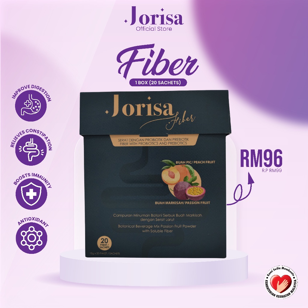 [1 Box]【JORISA FIBER唯一官方网店】【累积购买十盒免费+免邮一盒产品】【现货】【100%新货】新品JORISA FIBER ...