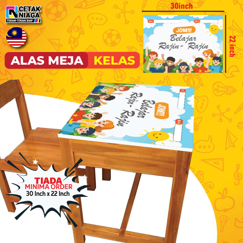 𝐑𝐞𝐚𝐝𝐲 𝐒𝐭𝐨𝐜𝐤 Alas Pembalut Lapik Meja Murid Kelas Sekolah Rendah ...