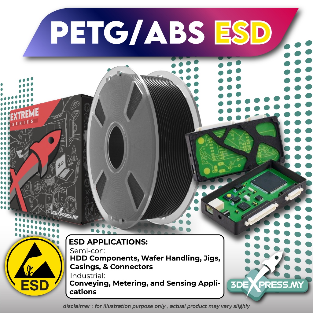 3DExpress.my ABS/PETG ESD 1.75mm 1KG 3D Printer filament | Shopee Malaysia