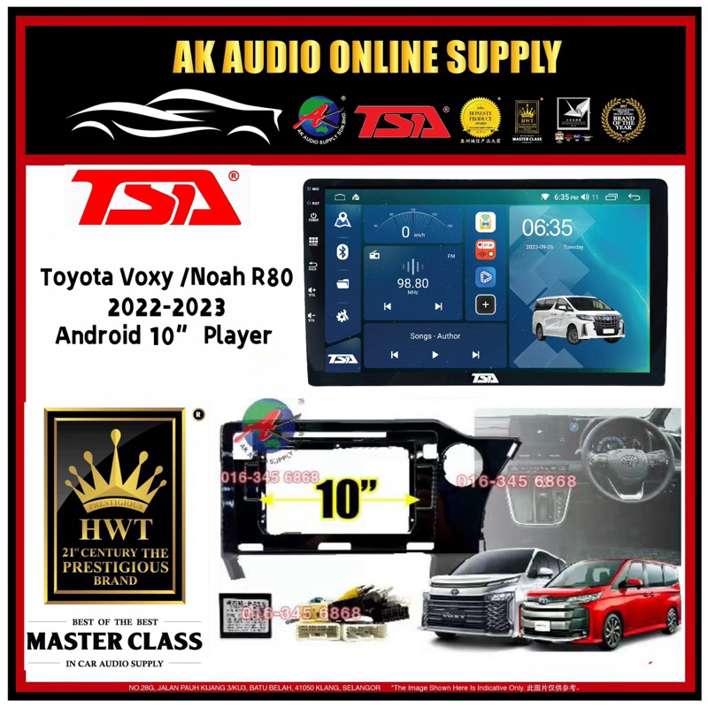 818 2+32GB TSA Toyota Voxy / Noah R90 2022 - 2023 Android 10'' inch DSP/QLED/CARPLAY Car Player ...