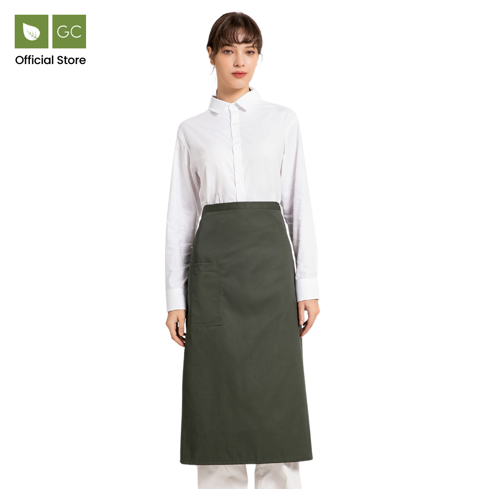Chef Apron Olive Green | Half Apron | Kitchen Apron | Shopee Malaysia