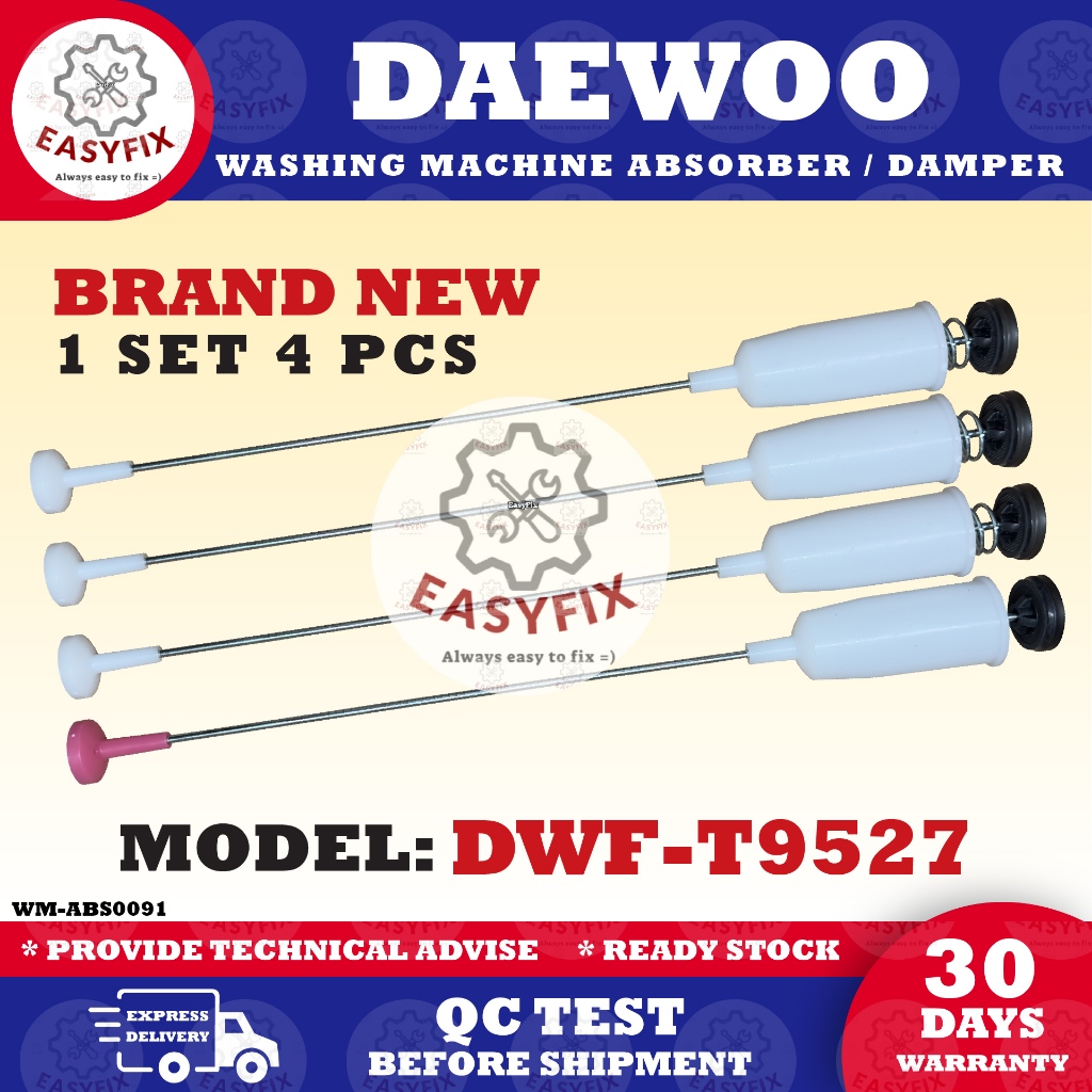 DWF-T9527 DAEWOO Washing Machine Absorber (DAMPER) Suspension Rod DWF-9527 DWF T9527 | Shopee ...