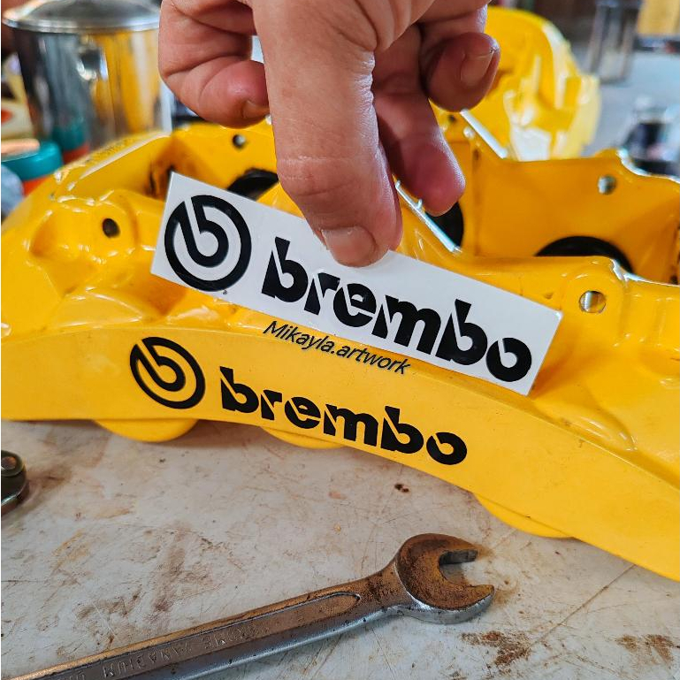 Sticker decals BREMBO caliper 4port 6port - 2pcs | Shopee Malaysia