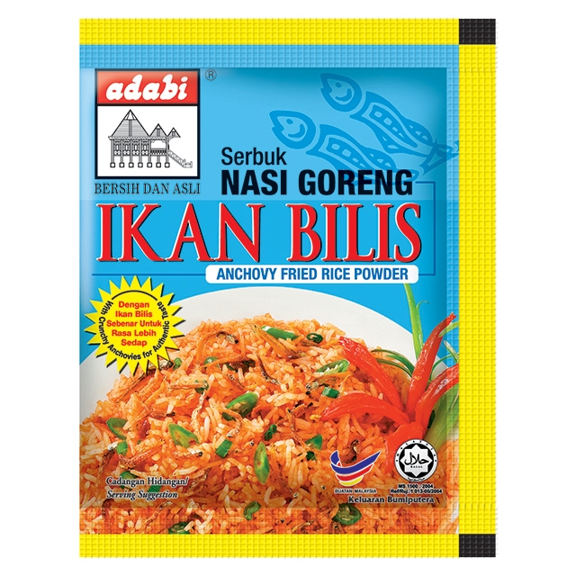 ADABI Serbuk Nasi Goreng Ikan Bilis 17g | Shopee Malaysia