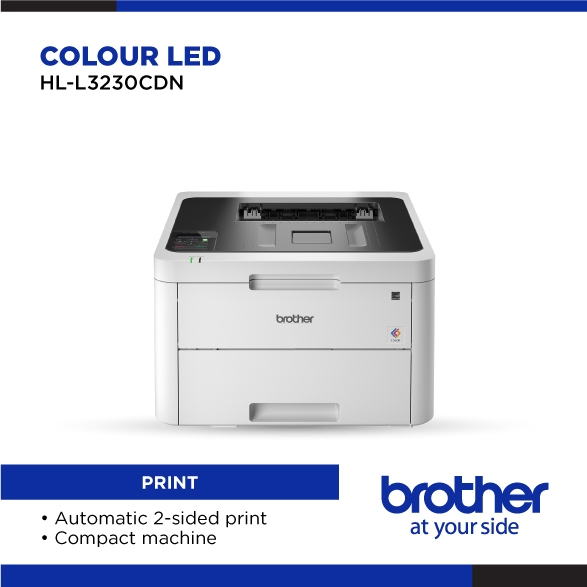 Brother HL-L3230CDN Laser Printer | Network Colour LED Printer, Duplex Mobile Print. | Shopee ...