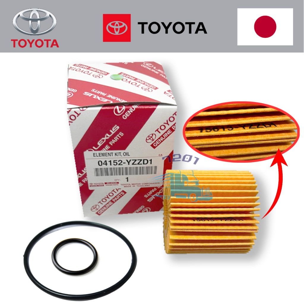 100%ORIGINAL TOYOTA OIL FILTER 04152-YZZD1/ YZZA1 STIMA VELLFIRE ...