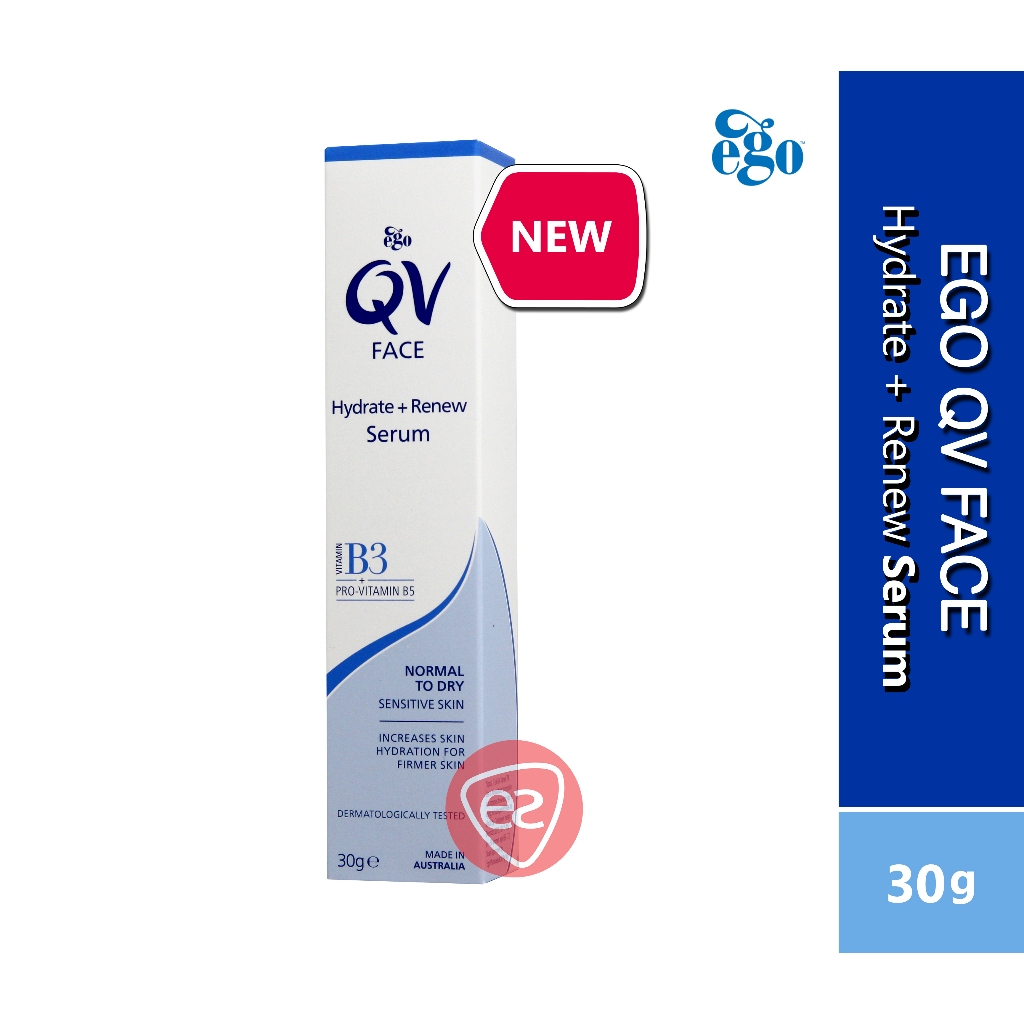Ego QV Face Hydrate + Renew Serum 30g (For Normal to Dry, Sensitive Skin) | Shopee Malaysia