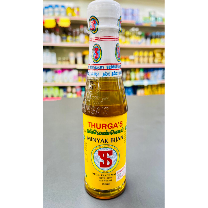 THURGA’s PURE GINGELLY OIL/SESAME OIL/MINYAK LENGAH 150ml | Shopee Malaysia
