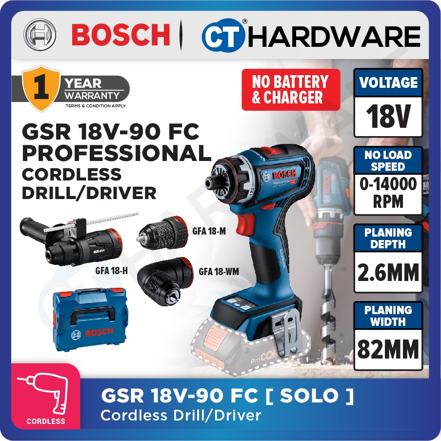 BOSCH GSR 18V-90 FC Brushless Drill Driver 18V 06019K62L0 L BOXX | Pemandu Gerudi | Shopee Malaysia