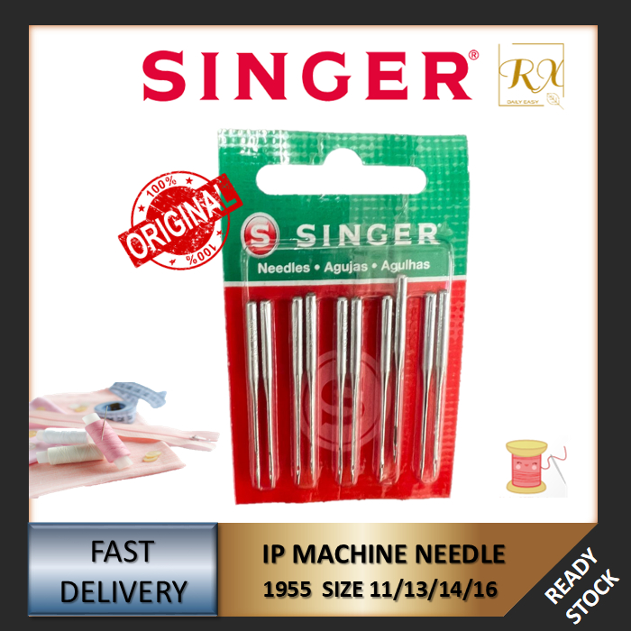 [BUBBLE WRAP] ORIGINAL SINGER NEEDLE 1955 SIZE 11 13 14 16 IP MACHINE ...