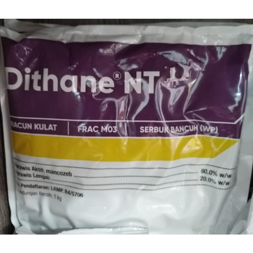 1KG Dithane NT Dow Mancozeb 80.0% Racun Kulat Pencegahan Fungicides Bintik Daun Hawar | Shopee ...