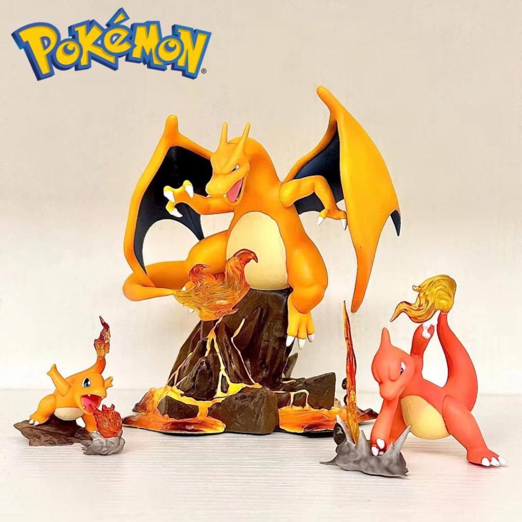 Pokemon Evolution Series Charmander Charmeleon Charizard 15cm Action ...