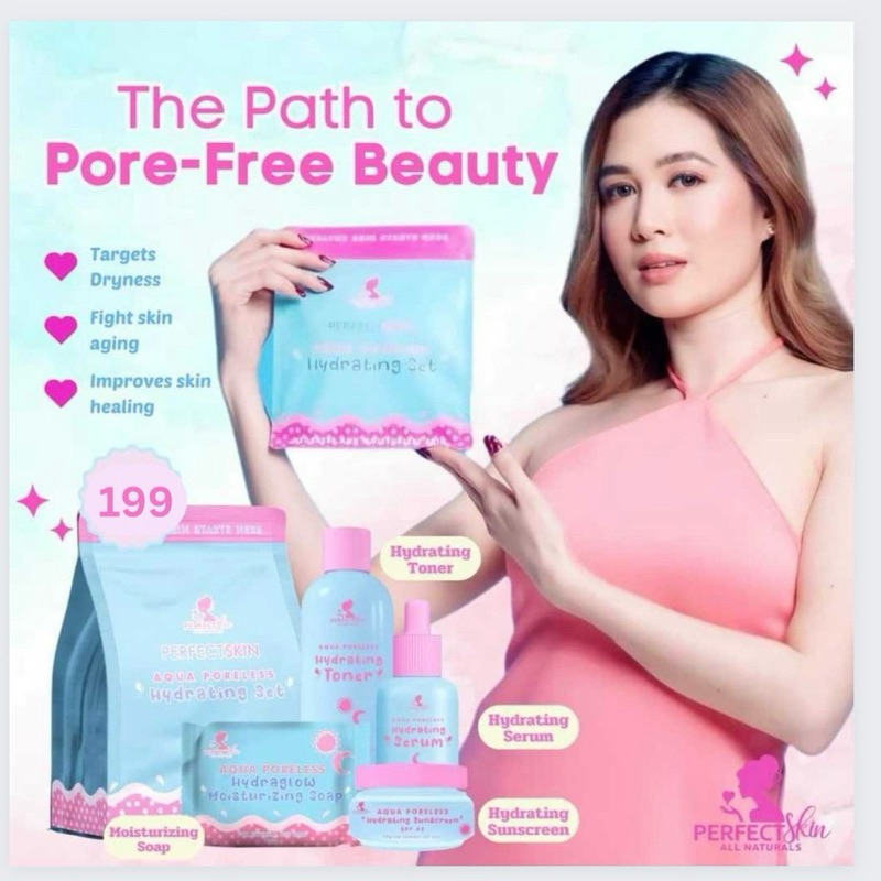 perfect skin aqua poreless hydrating set | Shopee Malaysia