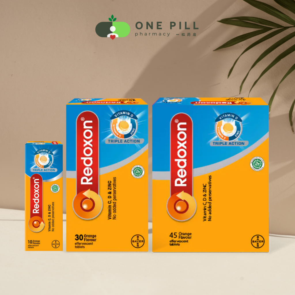 Redoxon Triple Action Orange Flavour Effervescent Tablets (10's/ 30's ...