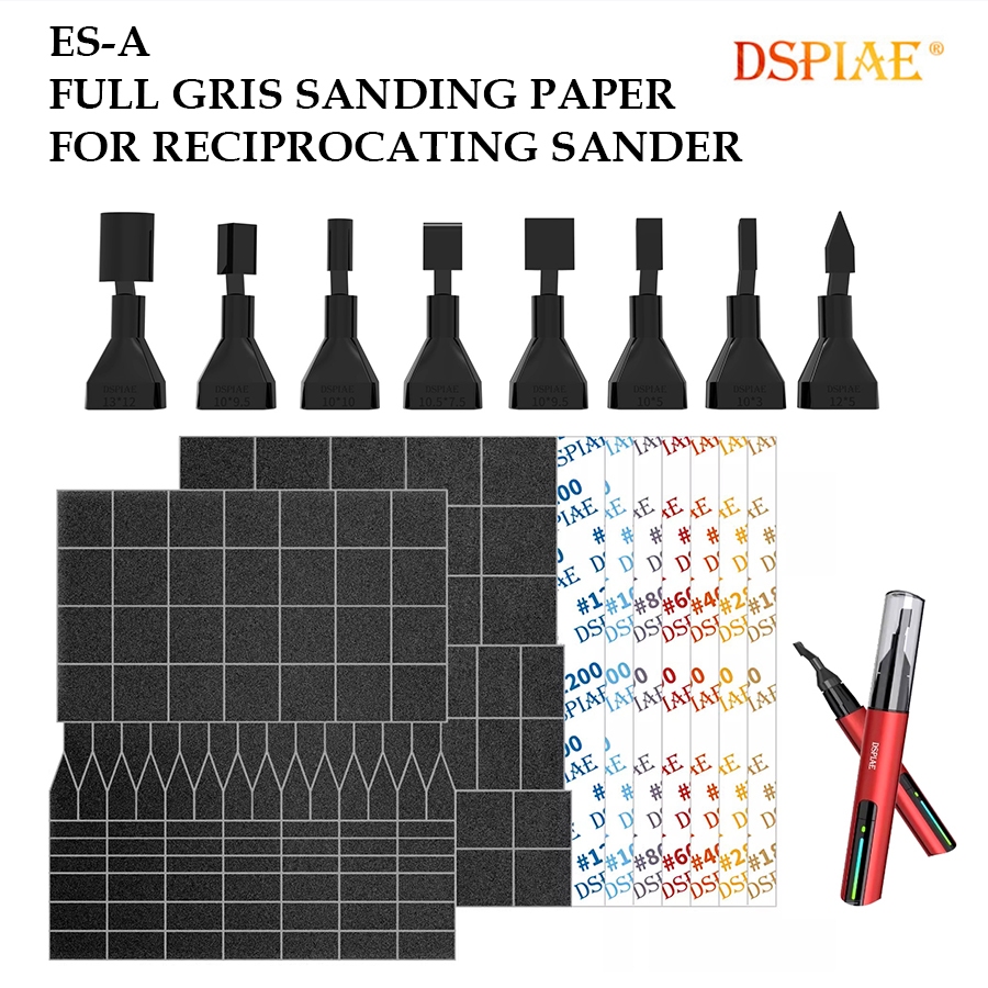 [ DSPIAE ] ES-A FULL GRIS SANDING PAPER FOR RECIPROCATING SANDER MODEL ...