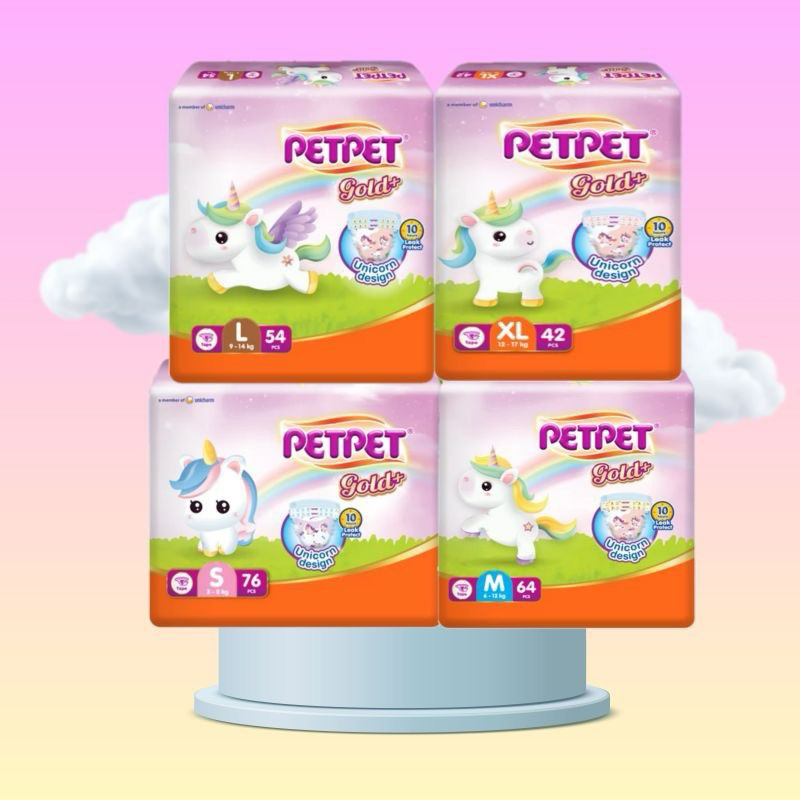 PETPET Disposable Diaper NB / S / M / L / XL Tape | Shopee Malaysia