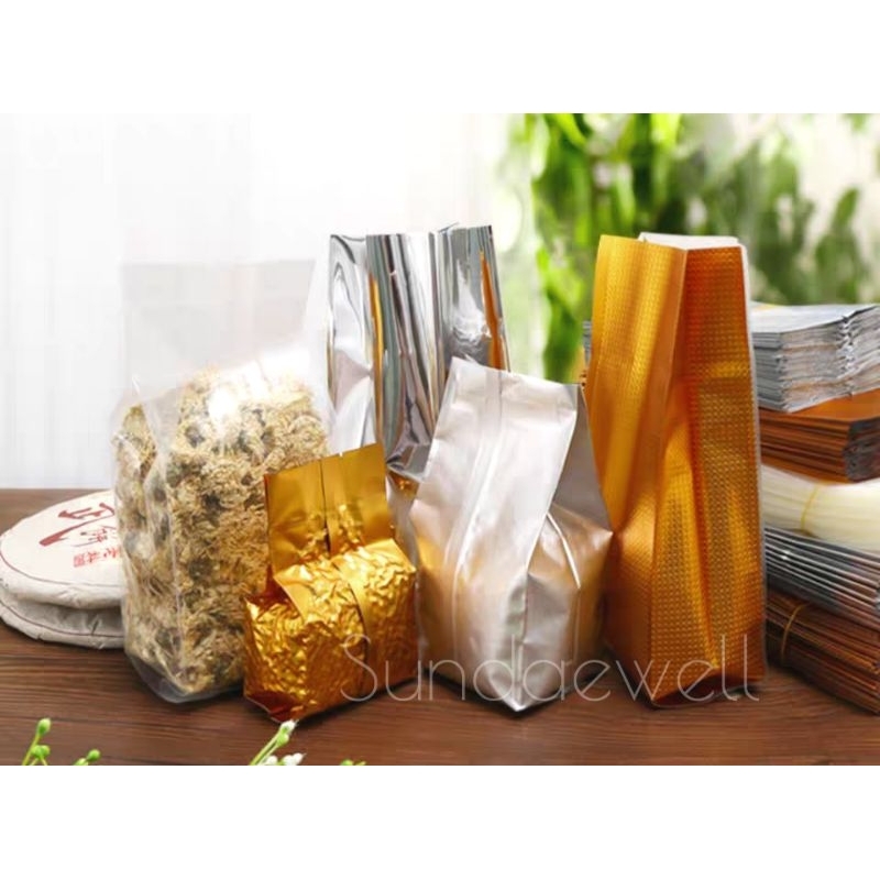 Vacuum Aluminium Thick PET Packaging Bag Sample Tea Coffee Tebal ...