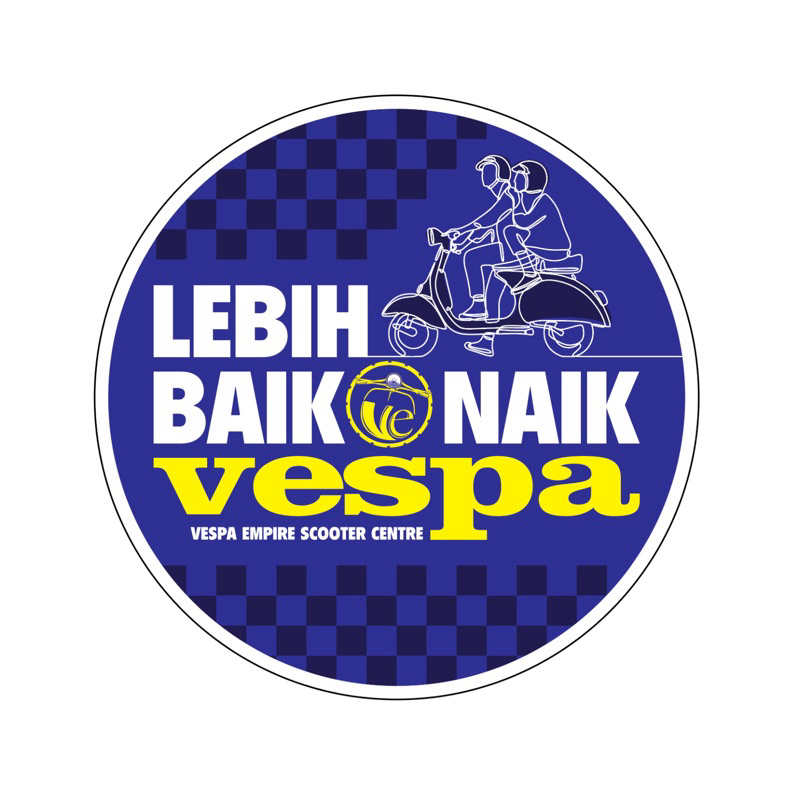 vespa stiker lebih baik naik vespa | Shopee Malaysia