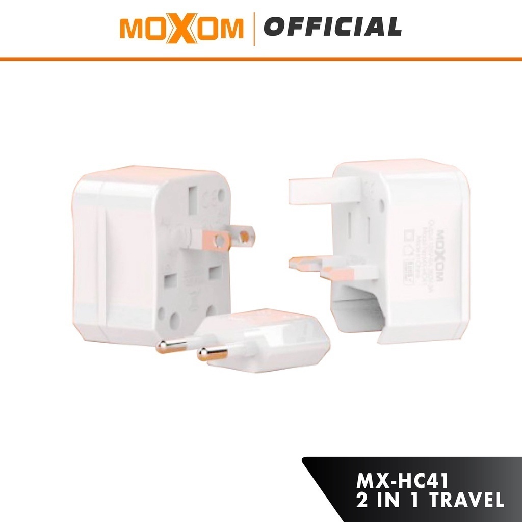 Moxom MX-HC41 6A Magic Cube Universal Plug Detachable 2 in 1 Travel Adapter | Shopee Malaysia