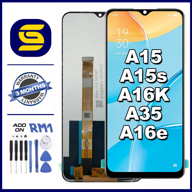 LCD OPPO A15/ A15s/ A16K/ A35 2021/ A16e Compatible For Glass Original Touch Screen Digitizer ...