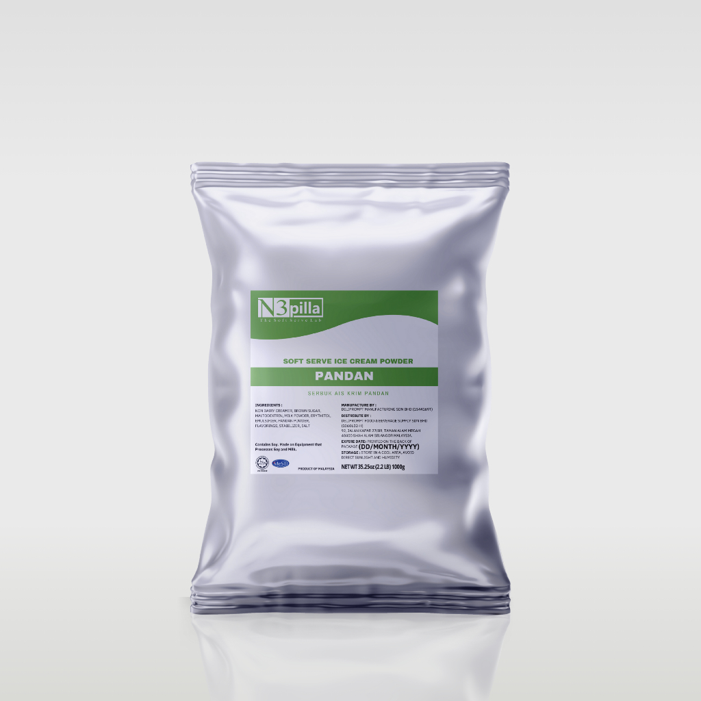 N3 Pandan Soft Serve Ice Cream Powder 1KG | Shopee Malaysia