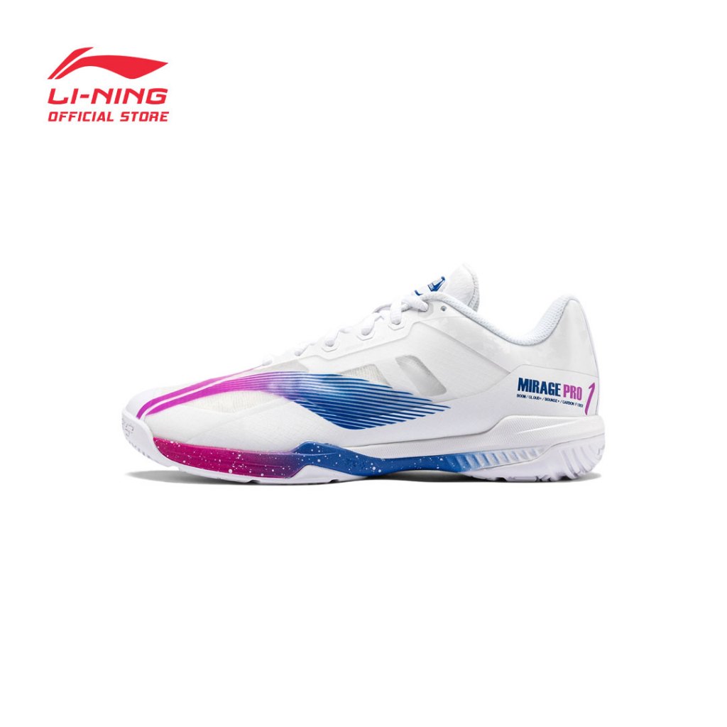 LI-NING MIRAGE PRO BADMINTON SHOES - STANDARD WHITE/FUSCHIA - AYAT013-1 ...