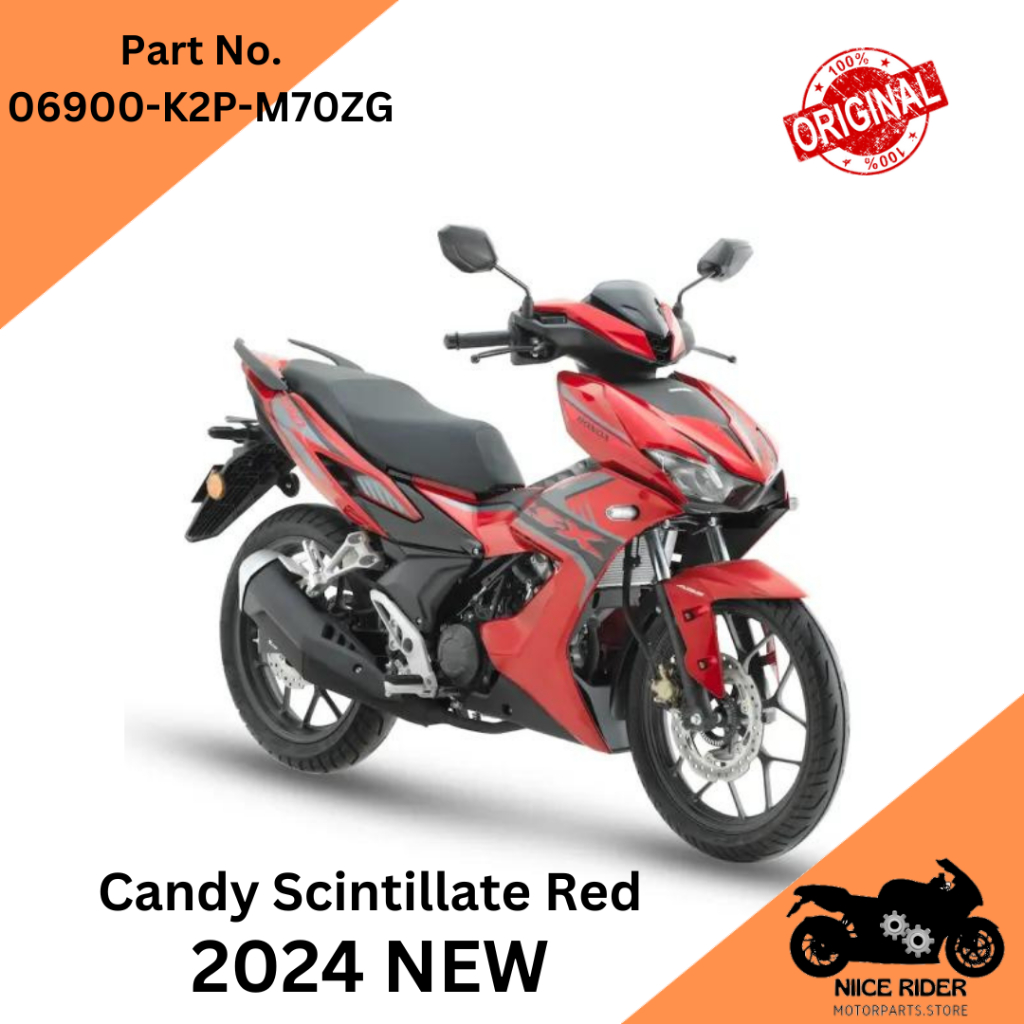 Honda RSX 150 2024 new cover set 100% original honda cover 06900-K2P-M70 | Shopee Malaysia