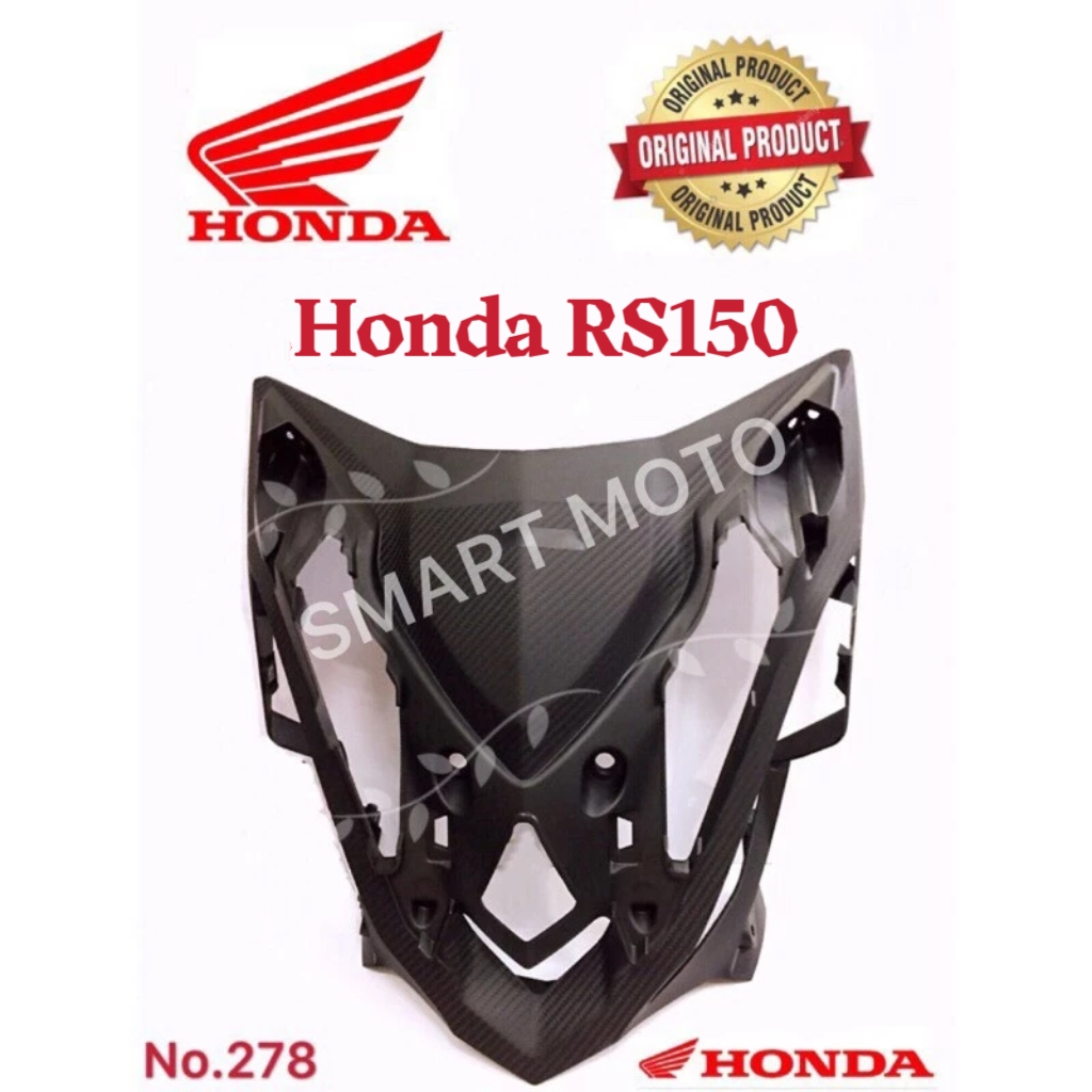 💯 Original Front Horn Cover Inner/Dada Depan Honda RS150 V1 V2 V3 Flat Black/Matt Black (64300 ...