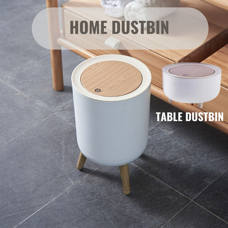 Nordic High Foot Dustbin Living Room Trash Dustbin Kitchen Bedroom ...