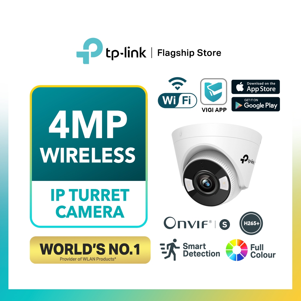 TP-Link 4MP AI CCTV VIGI C440-W & C440 - Indoor Full-Color Ultra-HD ...